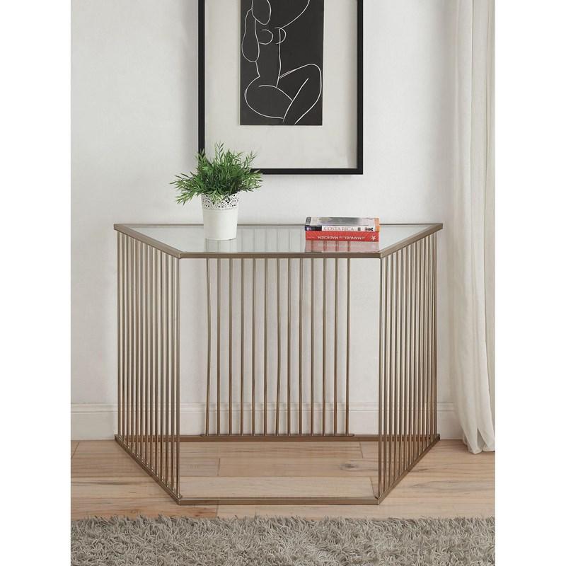 Hotel Surplus: "Oakland" console table - gold