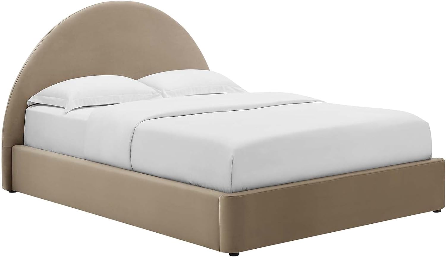 Hotel Surplus: Brand New "Siesta" Arched Queen Bed Performance Velvet