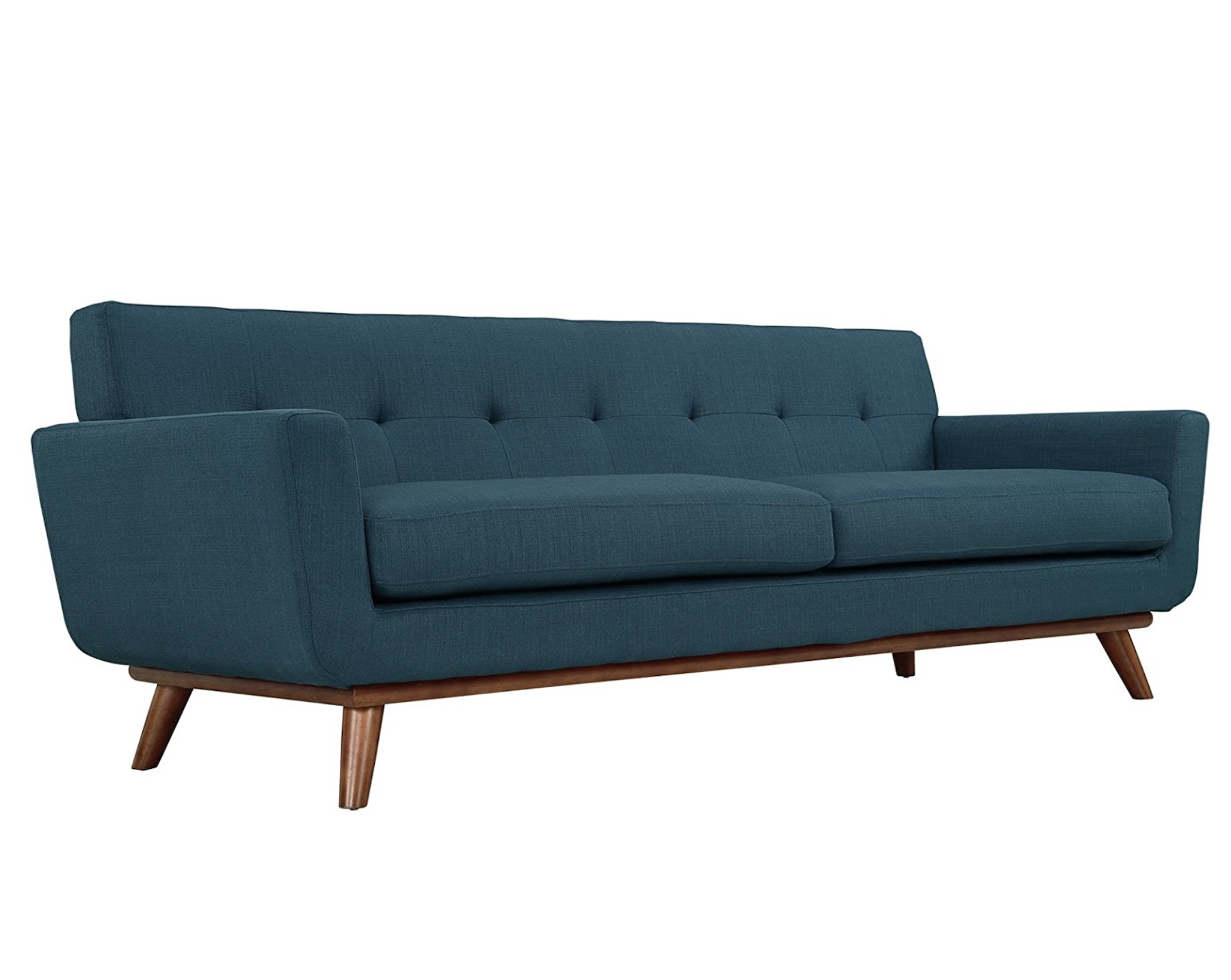 Hotel Surplus: "Astrid" Mid-Century Inspired Azure Sofa