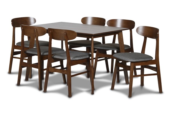 Hotel Surplus: Brand New "Morris" 7-pc Dining Set - Grey